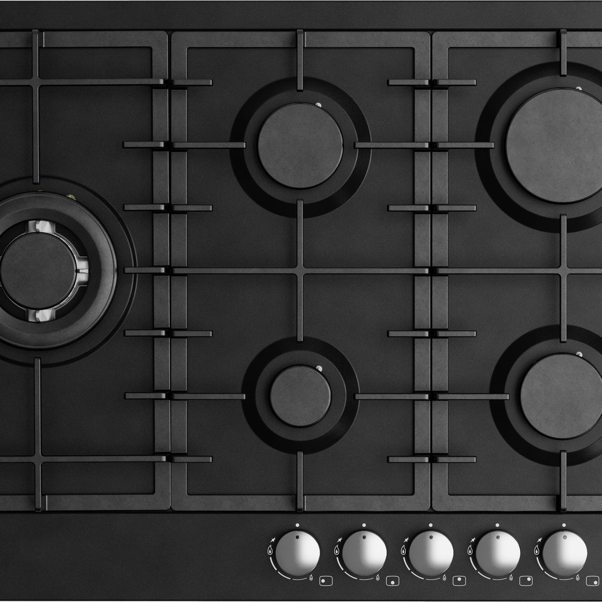 Belling BCT75GCBK 75cm Italian Made Matte Black Gas Cooktop – SA ...
