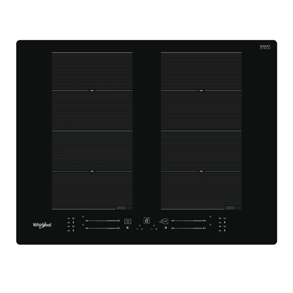 Whirlpool WS8865NEP 65cm 4 Zone 6th Sense Induction Cooktop with Flexi ...