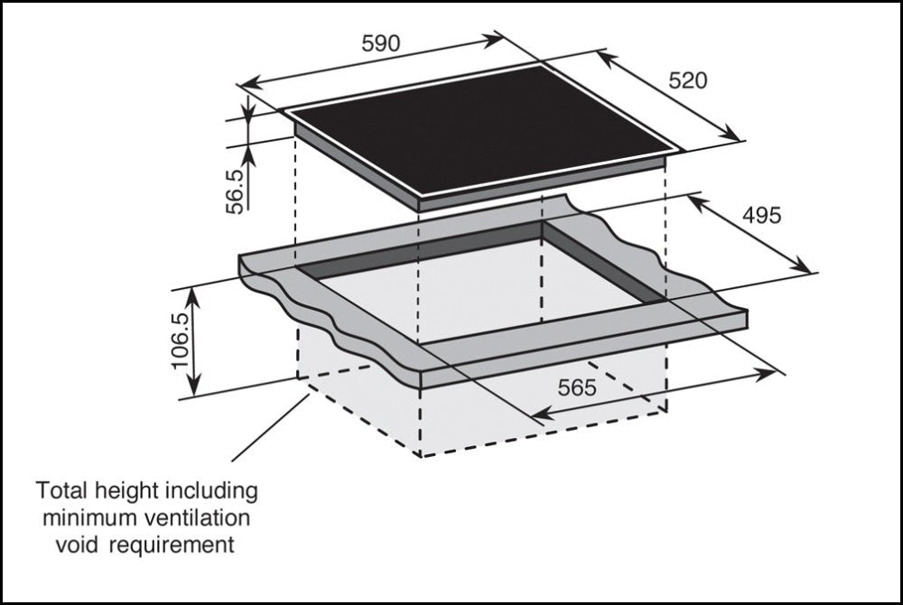 Baumatic BHI650 60cm 4 Burner Induction Cooktop – SA Appliance Warehouse