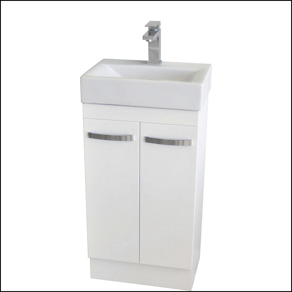 Fienza MINIME-SET Mini Me 450mm White Vanity Unit – SA Appliance Warehouse