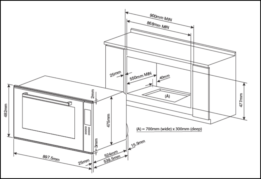 IAG IOM9SE4 90cm Stainless Steel Electric Touch Control Oven – SA ...